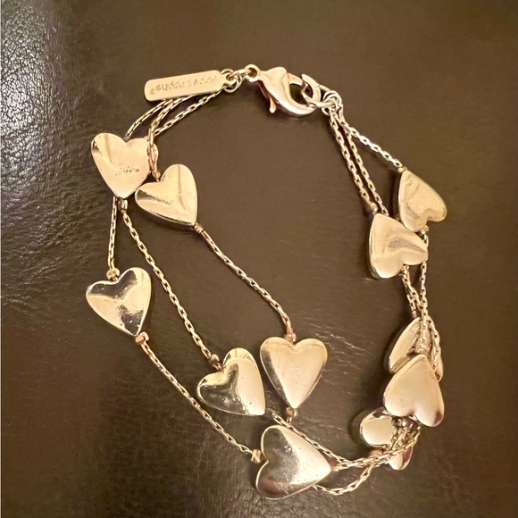 Apostrophe | Jewelry | Apostrophe Silver Tone Three Strand Heart ...